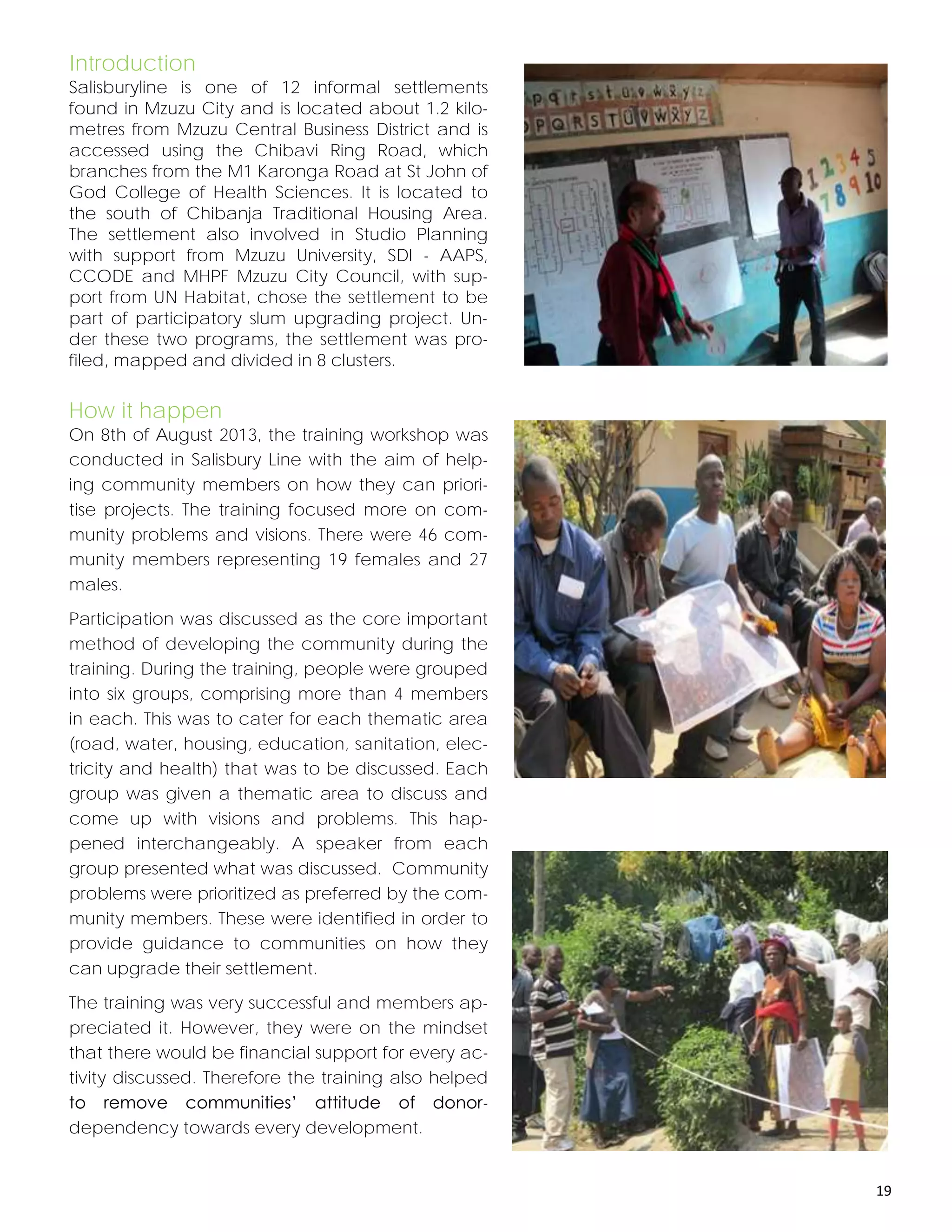 Slum Upgrading Process in malawi | PDF