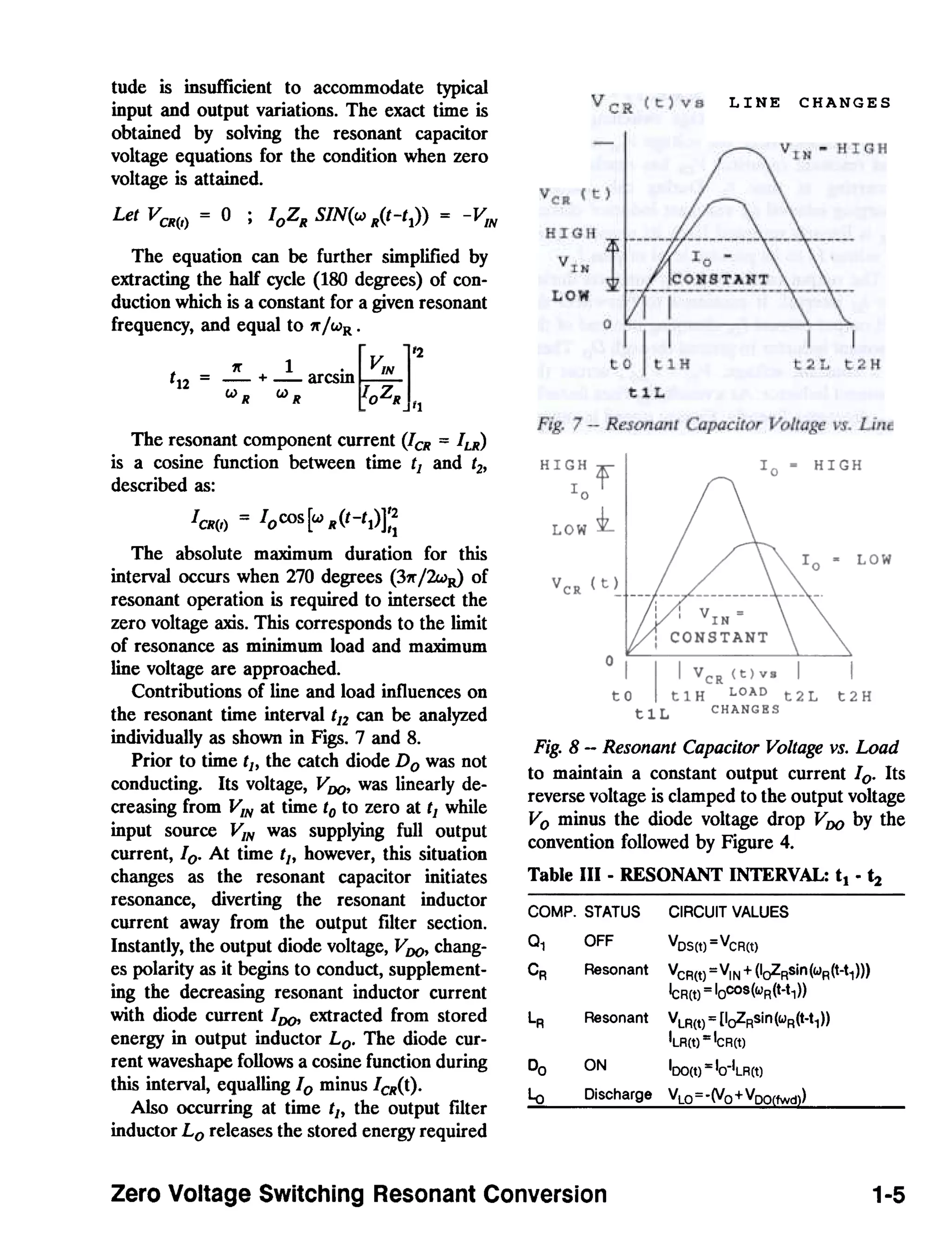 Zero voltage switching resonant power conversion | PDF