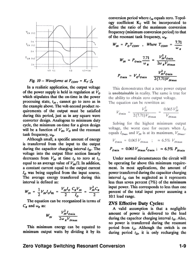 Zero voltage switching resonant power conversion | PDF