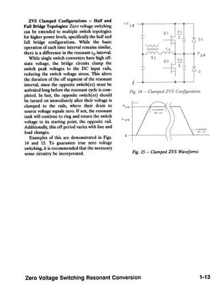 Zero voltage switching resonant power conversion | PDF