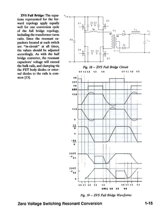 Zero voltage switching resonant power conversion | PDF
