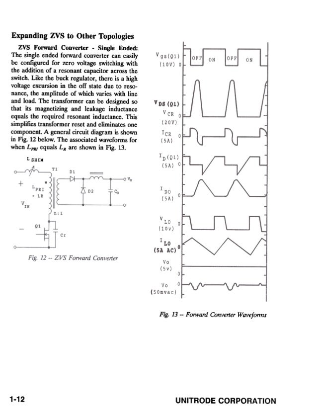Zero voltage switching resonant power conversion Zero voltage switching resonant power conversion