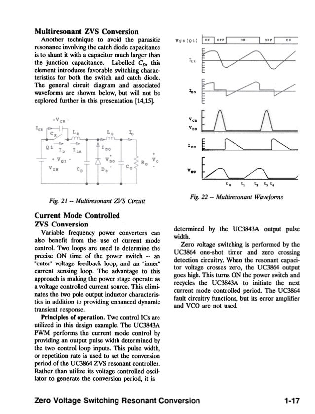 Zero voltage switching resonant power conversion Zero voltage switching resonant power conversion