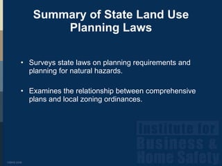 Summary of State Land Use Planning Laws | PPT