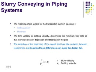 Slurry conveying | PPT