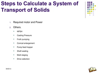 Slurry conveying | PPT