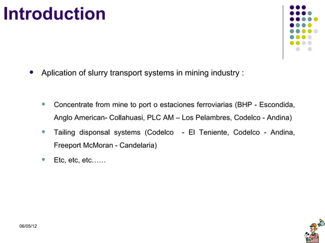 Slurry conveying | PPT | Geology | Science