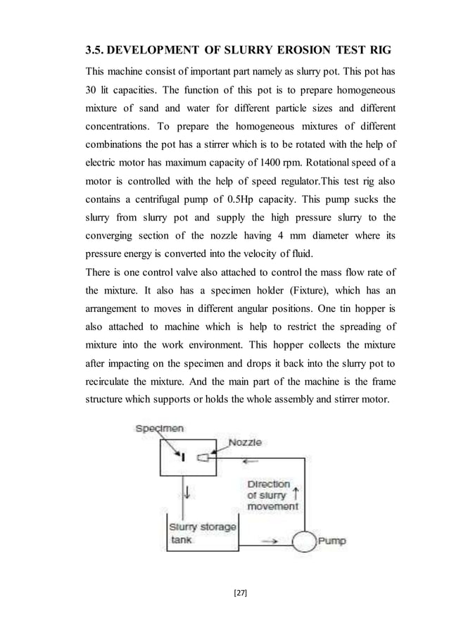 Slurry erosion test rig | DOCX