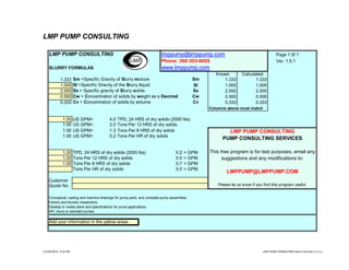 Slurry formula 1.5.1 l | PDF | Physics | Science