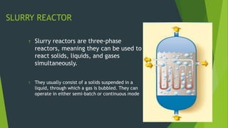 Slurry reactor Presentation Chemical Engineering CL311 | PPTX