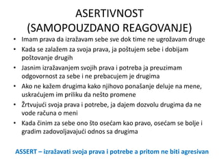 Slušanje, empatija, asertivnost, ja-poruke | PPTX