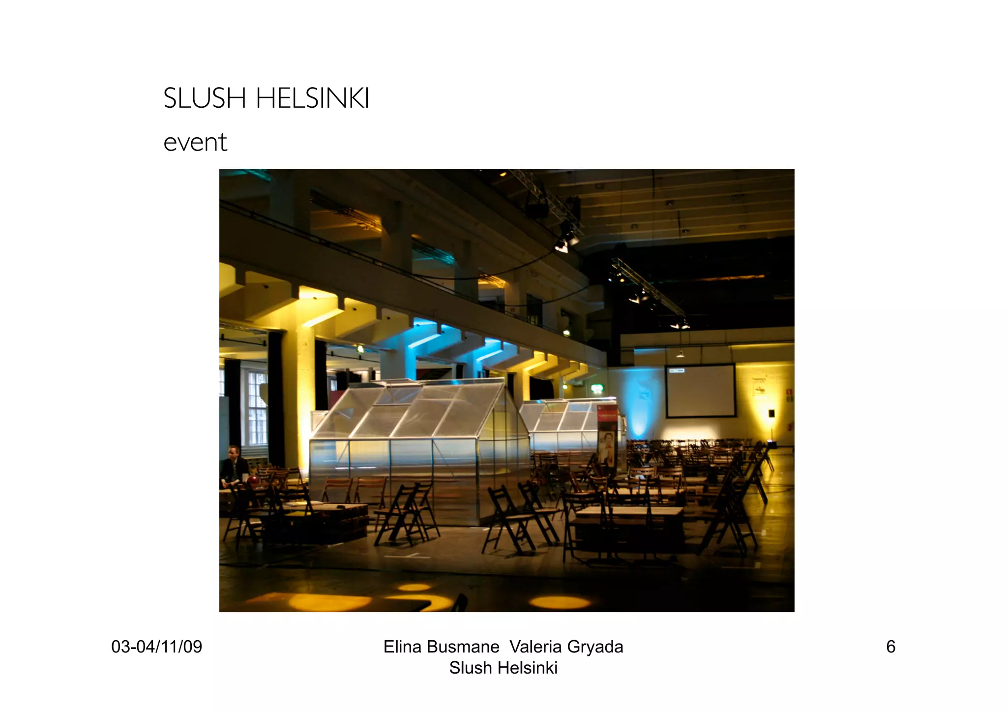 Slush Event Spatial design | PDF