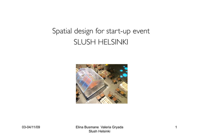 Slush Event Spatial design | PDF
