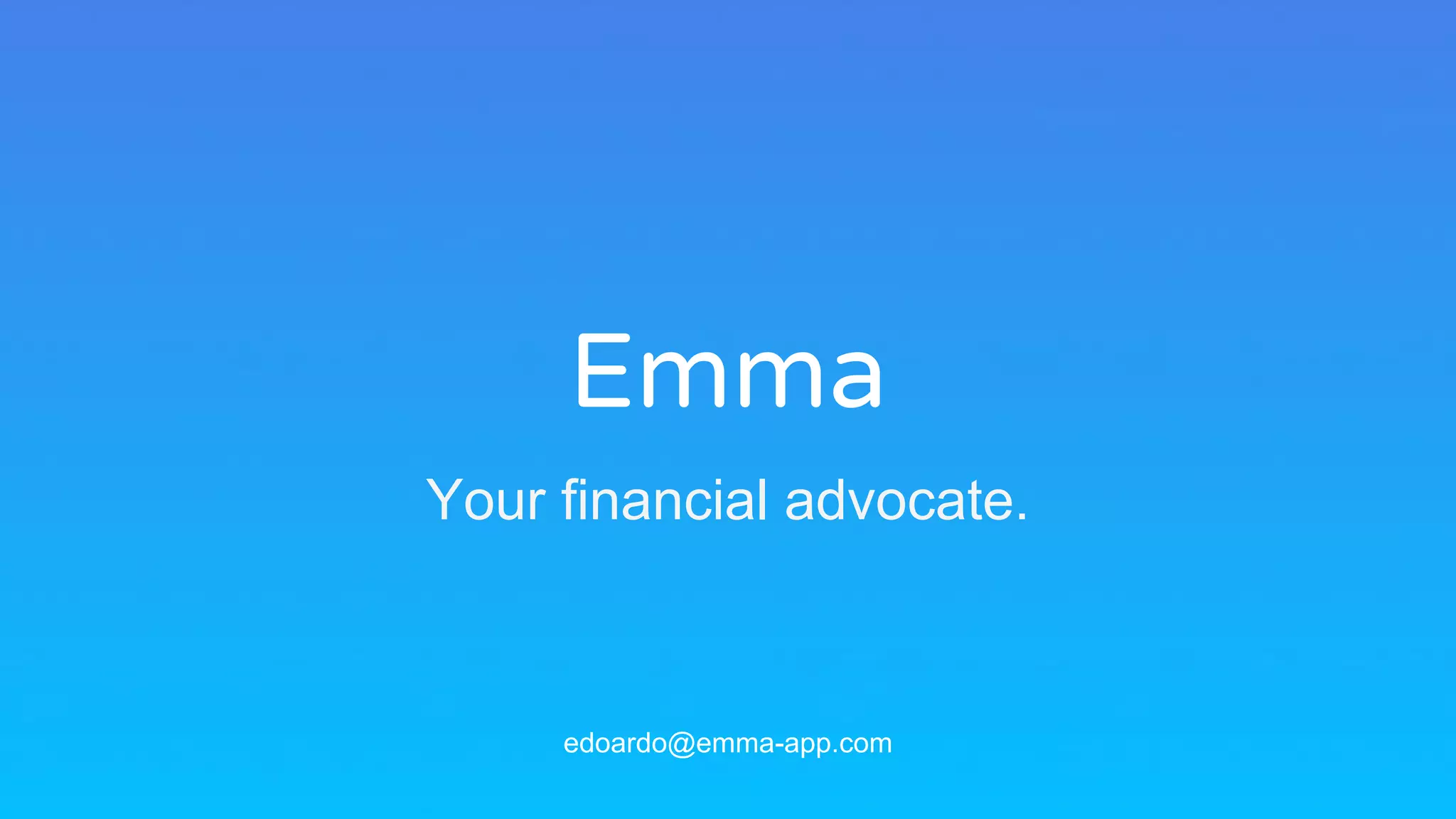 Emma App - #slushsmalltalks London | PDF
