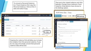 SalesLoft Team Cadences | PDF