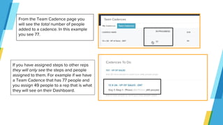 SalesLoft Team Cadences | PDF