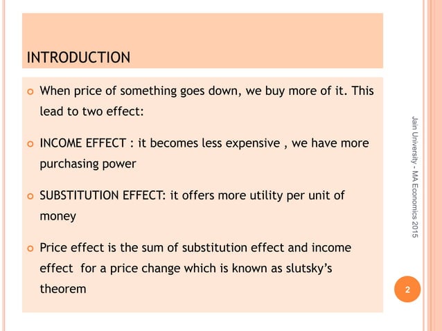 Slutsky theorem | PPTX | Economy | Business and Finance
