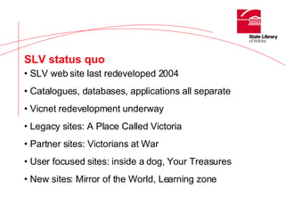 Website redevelopment at the State Library of Victoria | PPT ...