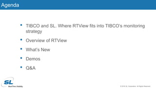 What’s New and Exciting with RTView and TIBCO Middleware Monitoring | PPT