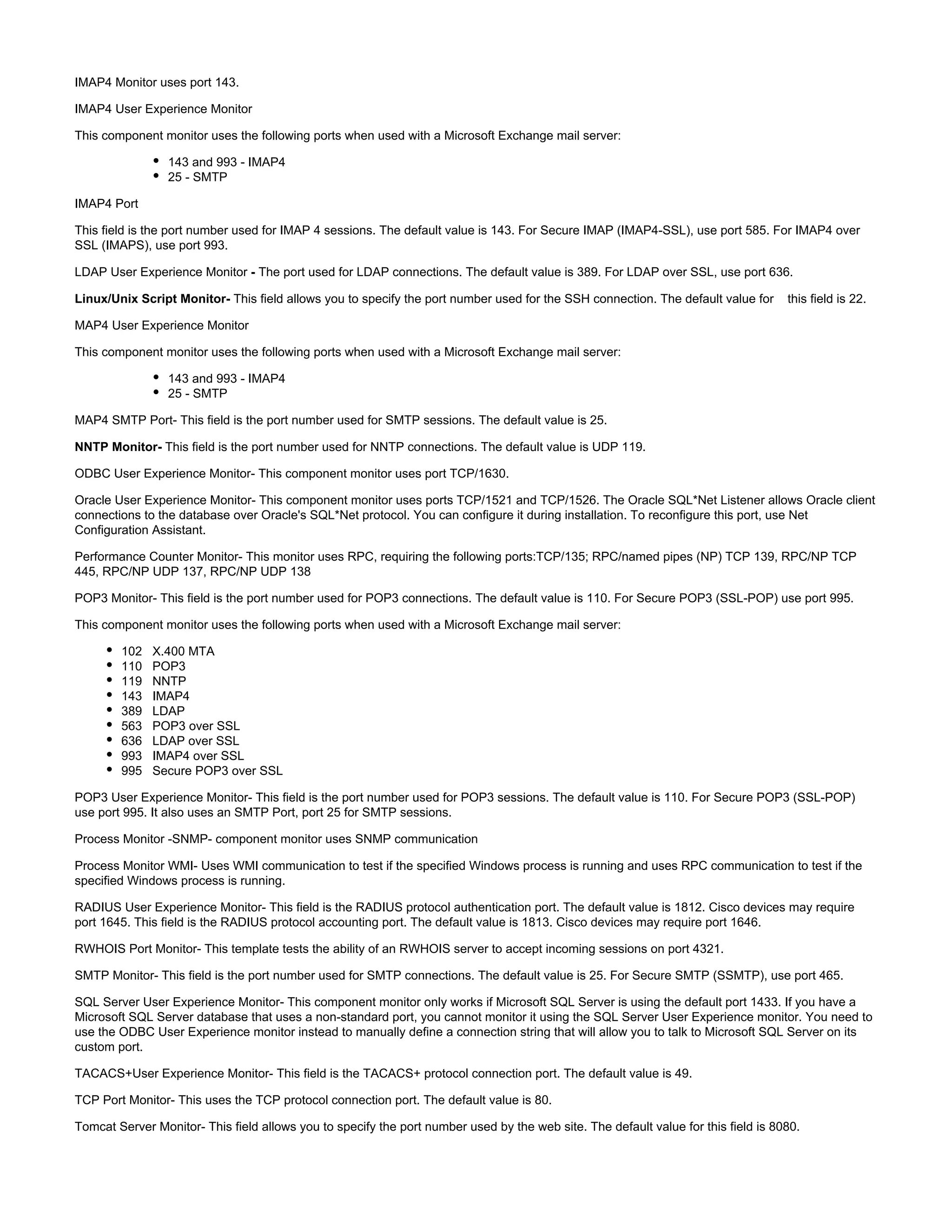 Solarwinds port requirement | PDF