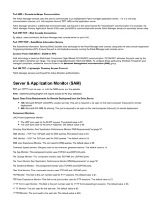 Solarwinds port requirement | PDF