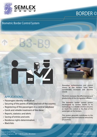 Semlex biometric border control system - ENG. | PDF