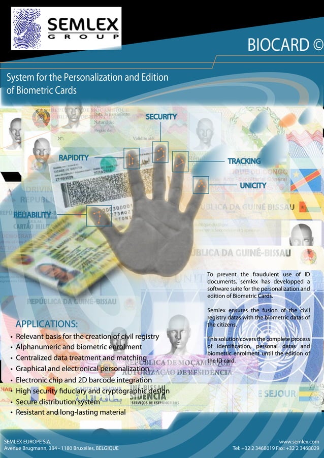 Biocard: System for the Personalization and Edition of the Biometric ...