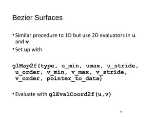 Curves and surfaces in OpenGL | PPT