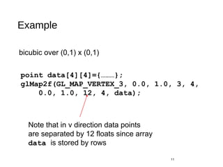 Curves and surfaces in OpenGL | PPT