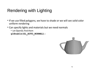Curves and surfaces in OpenGL | PPT