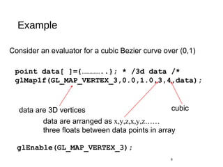 Curves and surfaces in OpenGL | PPT