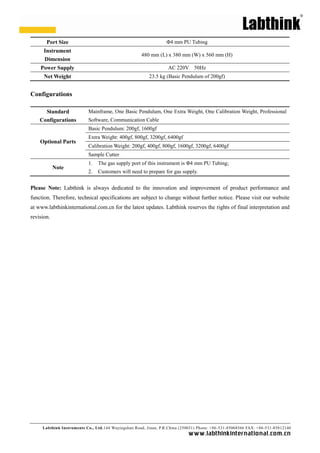 SLY-S1-Tearing-Tester | PDF