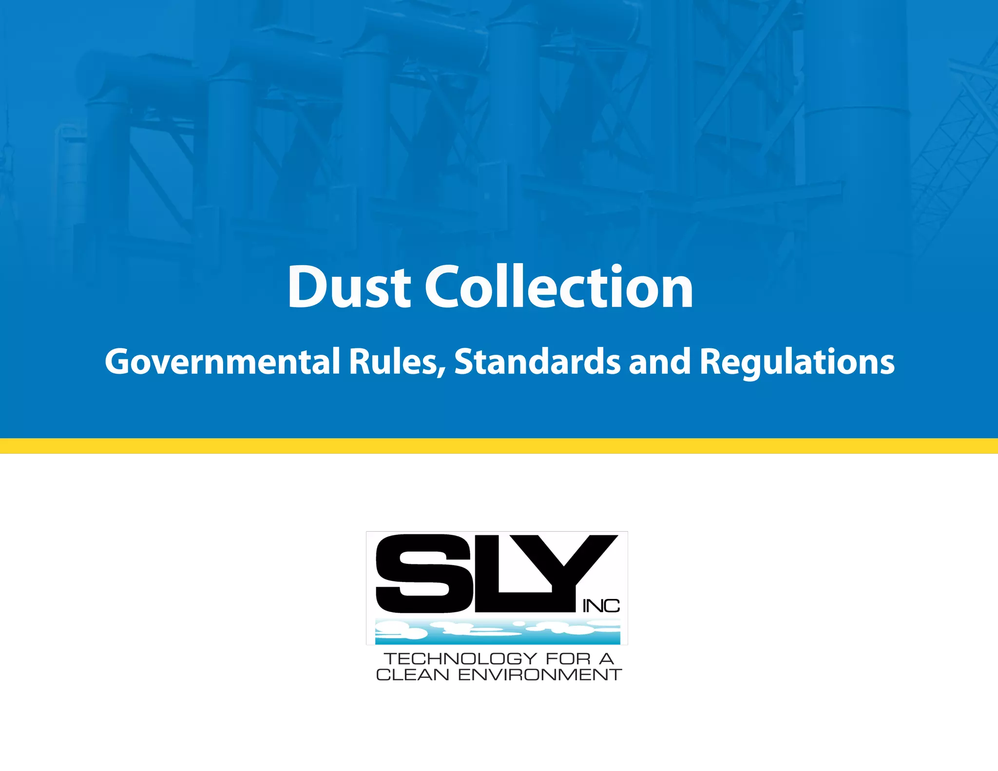 Dust Collection: Governmental Rules, Standards and Regulations | PDF