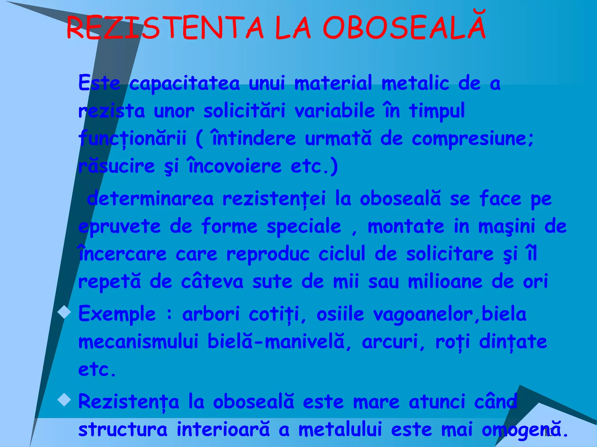 Proprietatile mecanice ale metalelor | PPT
