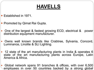 havells turnaround | PPTX