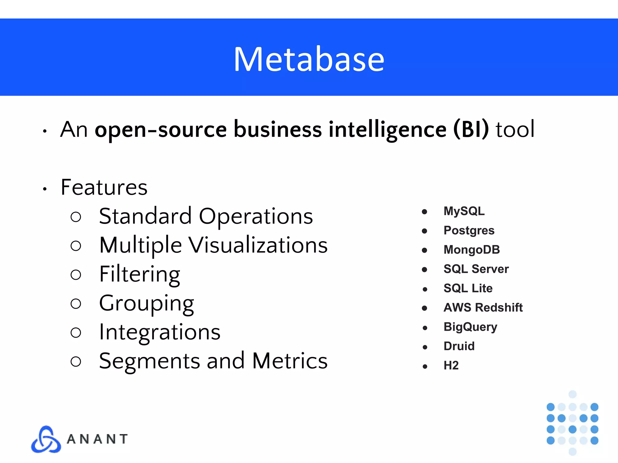 Get Intelligent with Metabase | PDF