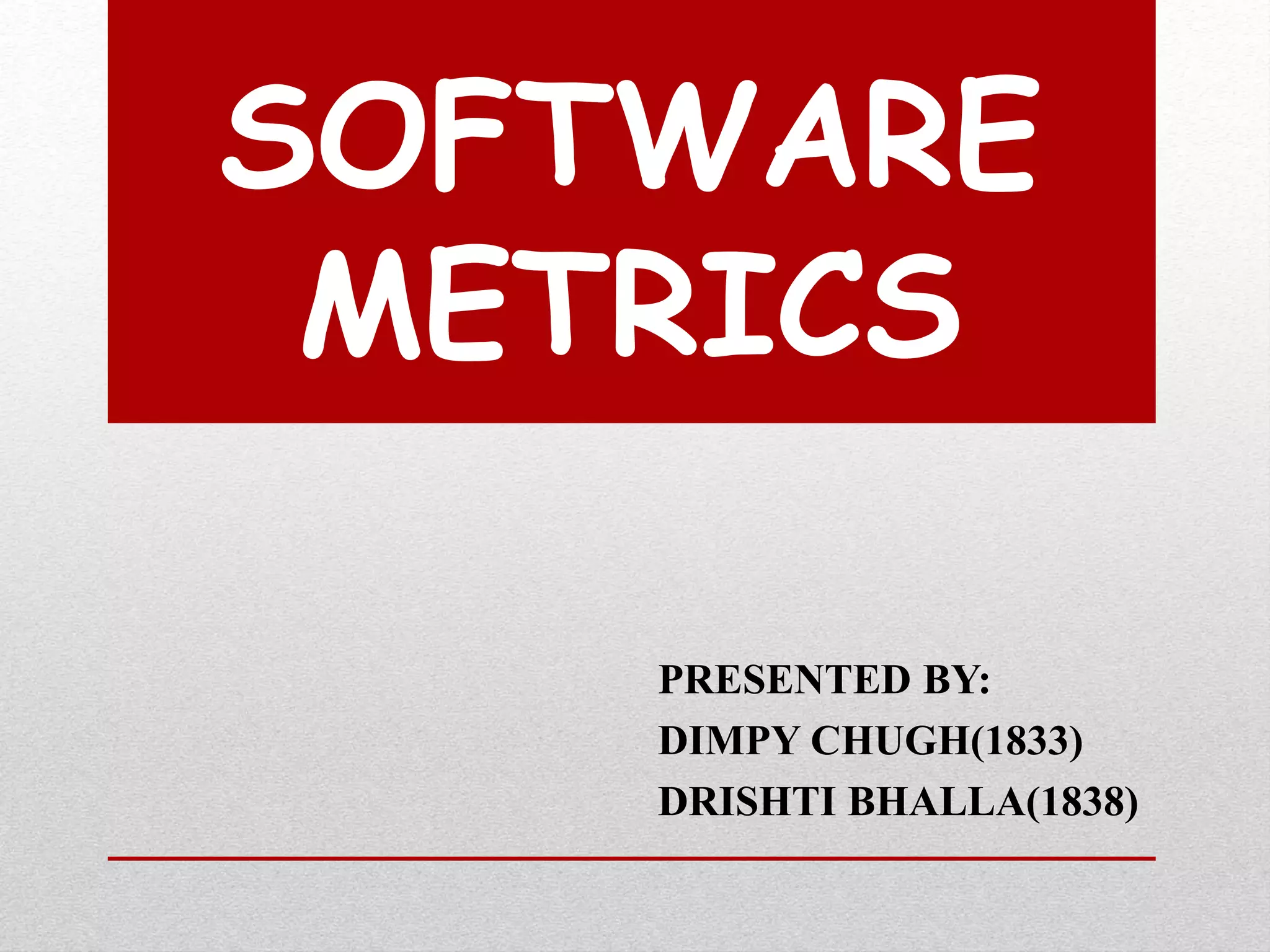 Software Metrics Software Engineering Pptx Computer Software And Applications Computing