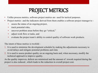 Software Metrics - Software Engineering | PPTX