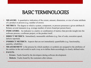 Software Metrics - Software Engineering | PPTX