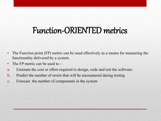 Software Metrics - Software Engineering | PPTX | Computer Software and Applications | Computing