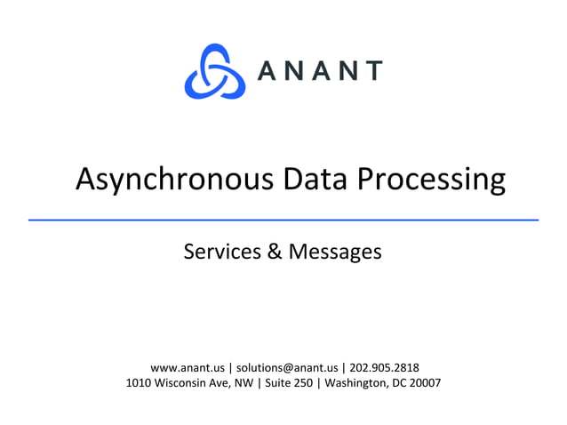 Asynchronous Data Processing | PPT