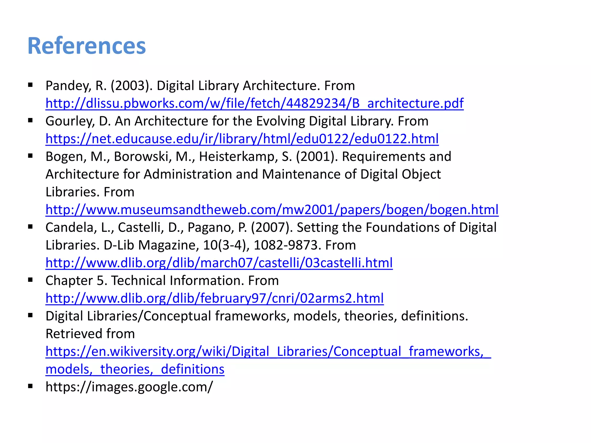 DIGITAL LIBRARY ARCHITECTURE | PPTX