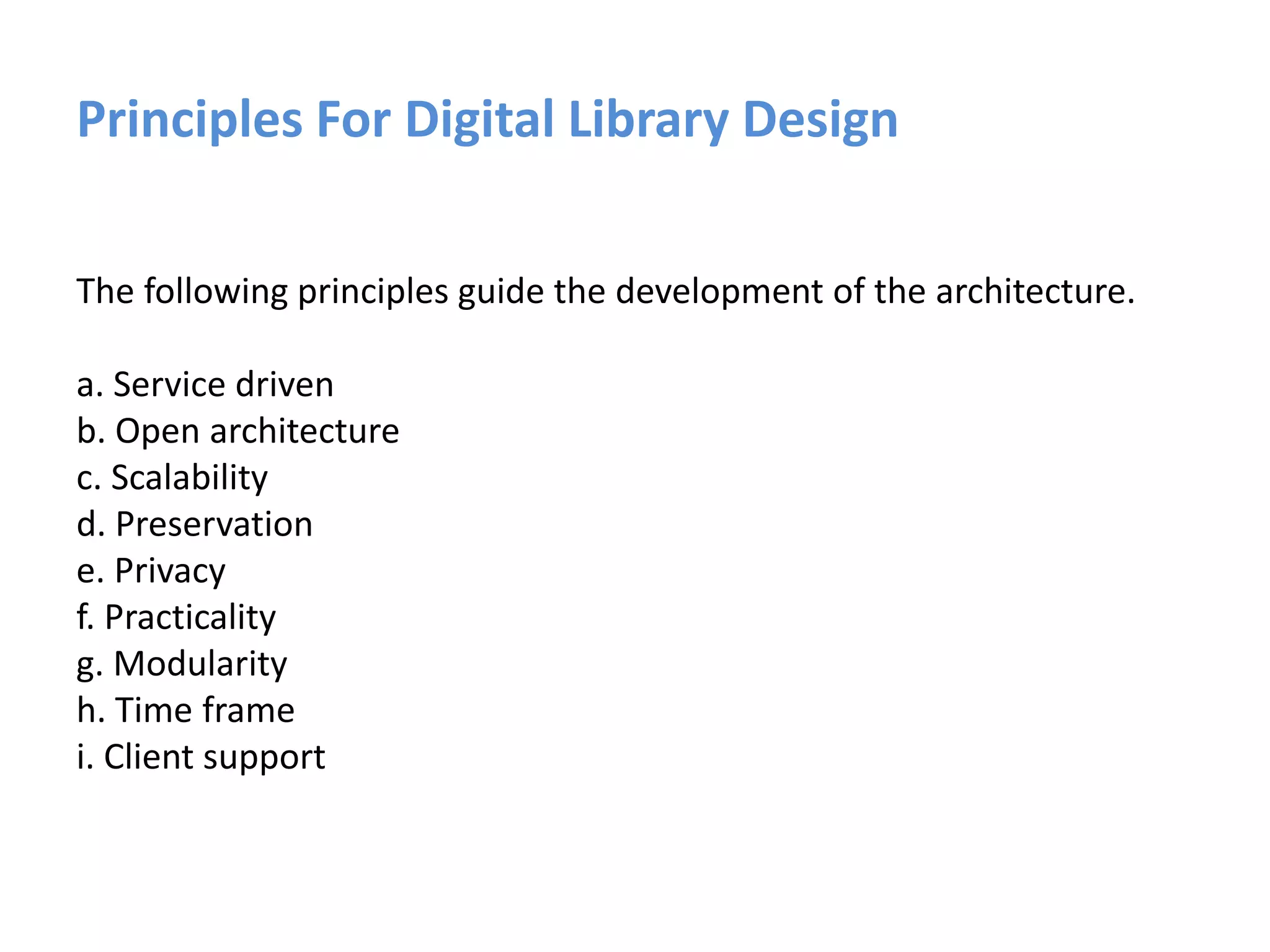 DIGITAL LIBRARY ARCHITECTURE | PPTX