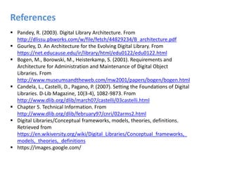 DIGITAL LIBRARY ARCHITECTURE | PPTX