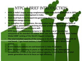 Strategic analysis of NTPC Ltd. | PPTX