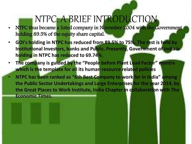 Strategic analysis of NTPC Ltd. | PPTX