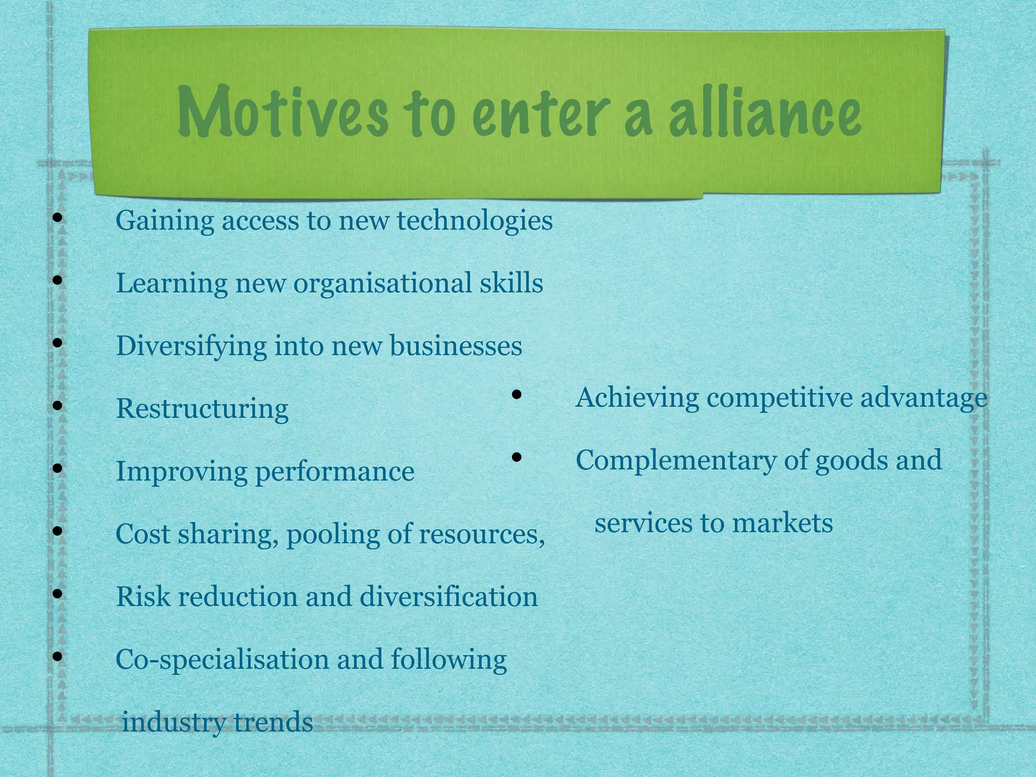 strategic alliance, merger and acquisition strategy | PDF