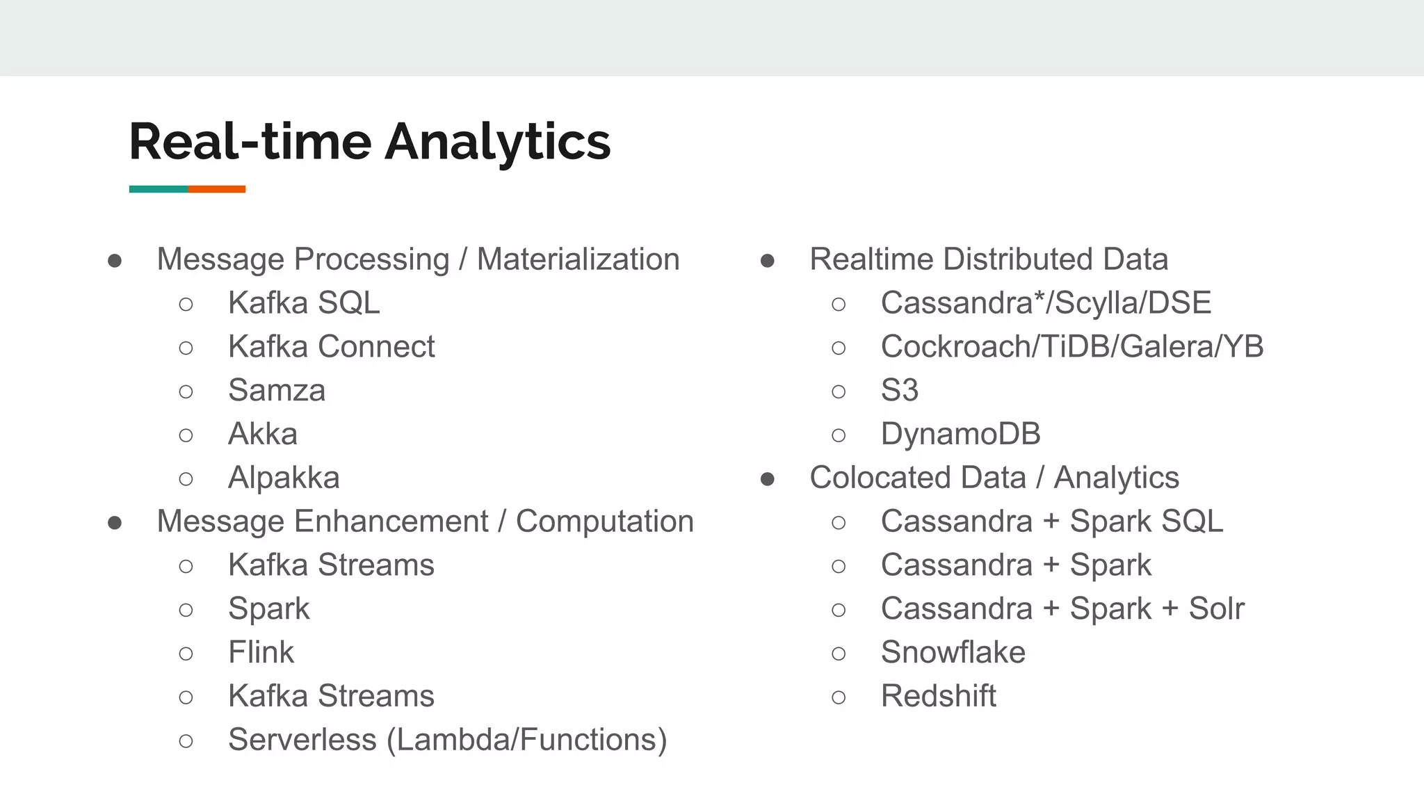 Realtime Business Platform Architecture Review | PPT