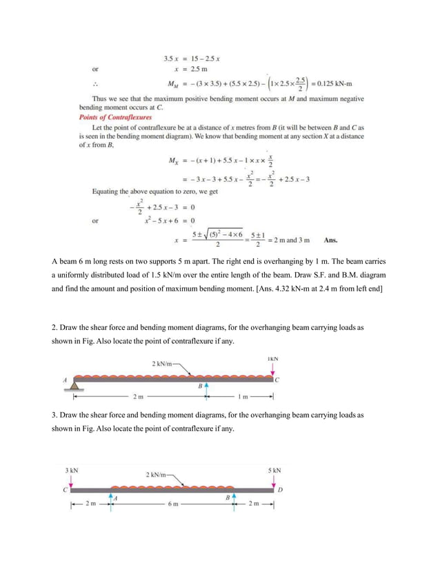Shear force & Bending Moment | PPTX | Physics | Science