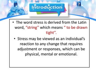 Stress management | PPTX